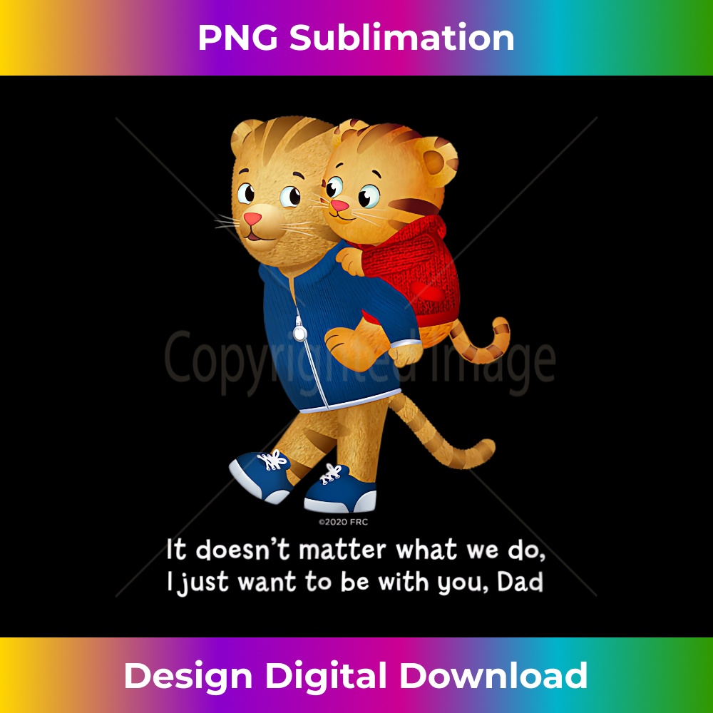 Daniel and Dad Tiger (Dark ) - Crafted Sublimation Digital D | Inspire ...