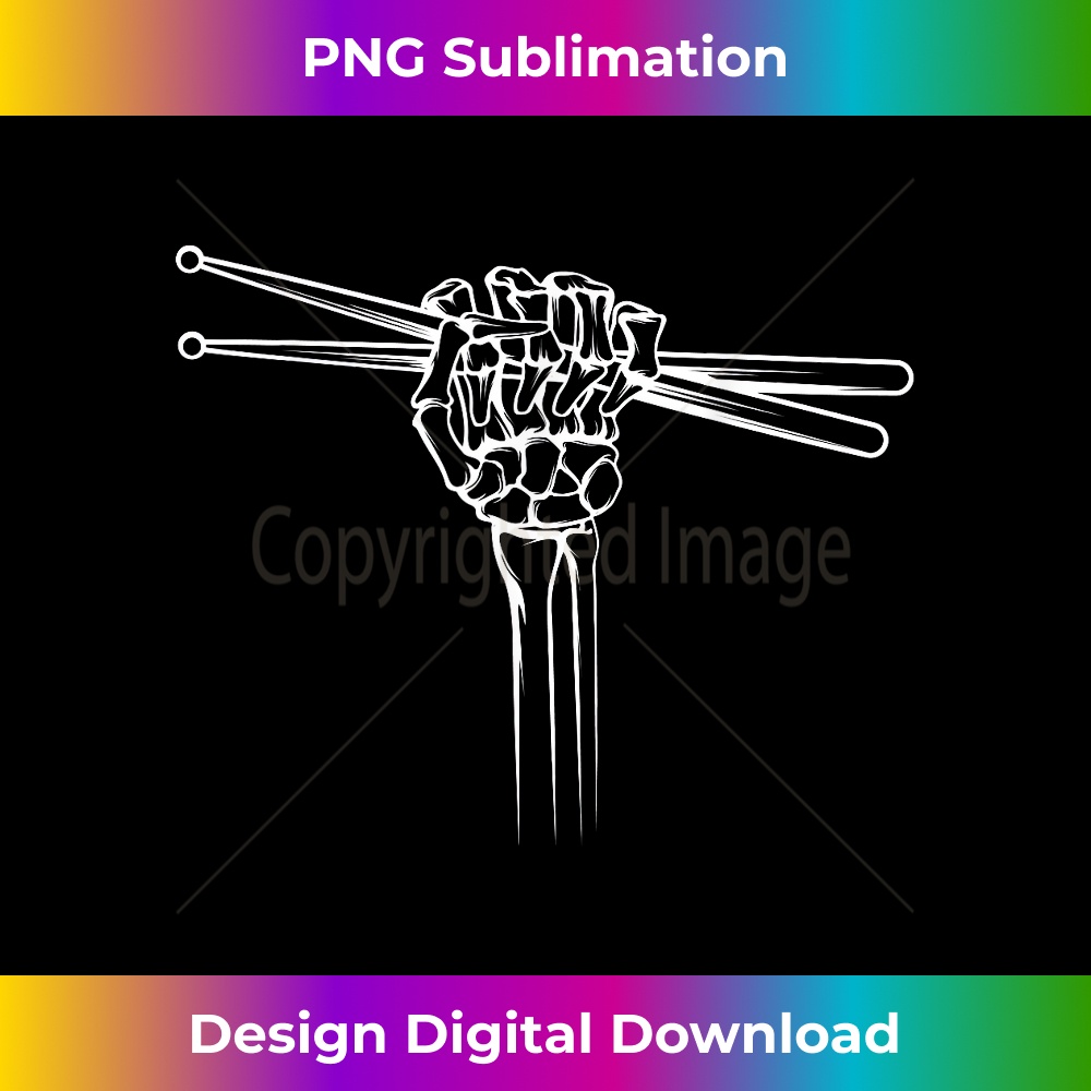 Drummer Drum Sticks Skeleton Hand Horns - Bespoke Sublimatio | Inspire ...