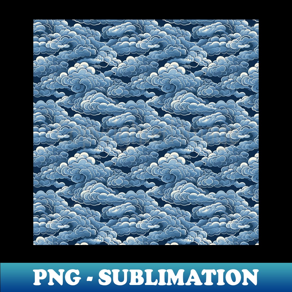 Cloud Seamless Pattern Sky Cloudscape Floating Day Night Flu | Inspire ...