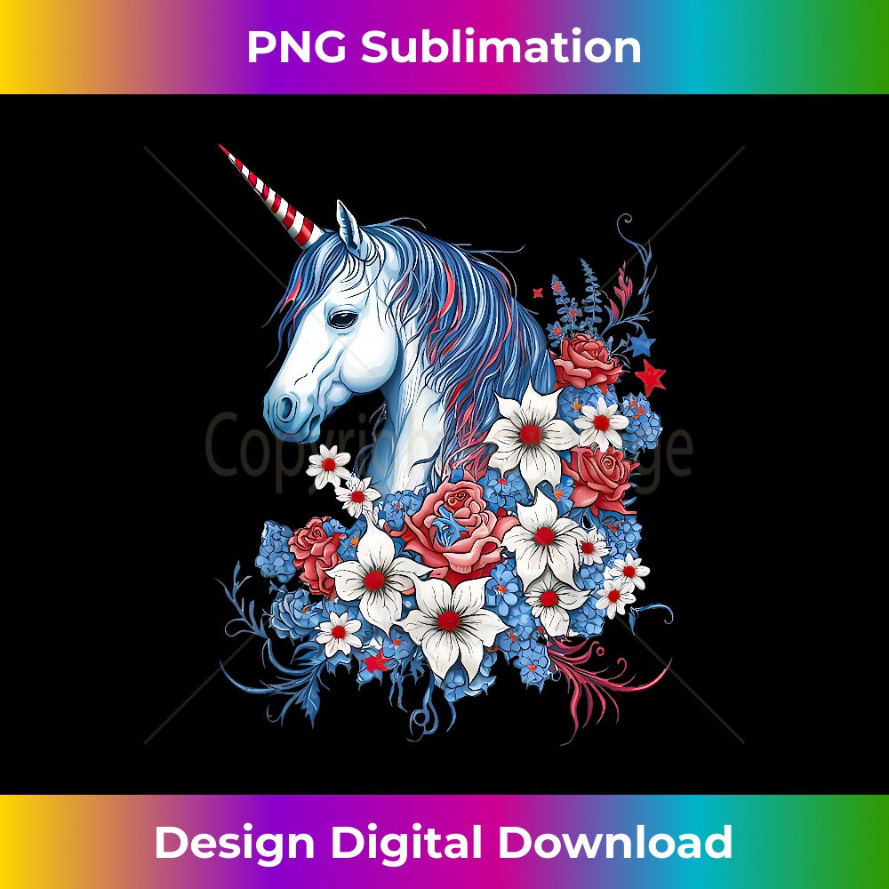 Patriotic Unicorn Red White Blue - Girls 4th of July - Craft | Inspire ...