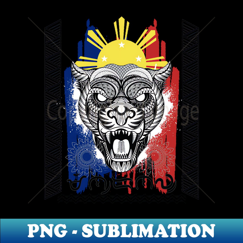 Philippine Flag Tribal line Art TigerBaybayin word Mindanaw | Inspire ...