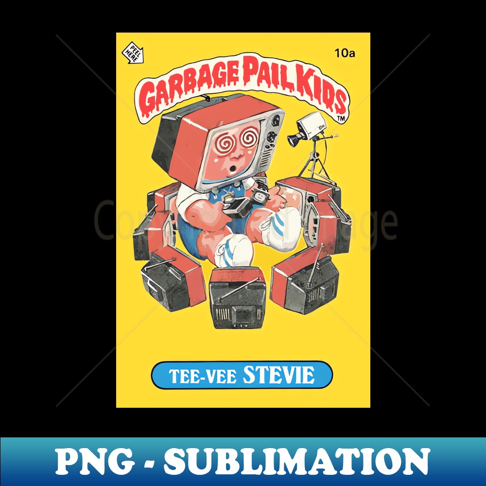 Garbage Pail Kids - Tee-Vee Stevie - vector - Instant Sublim | Inspire ...