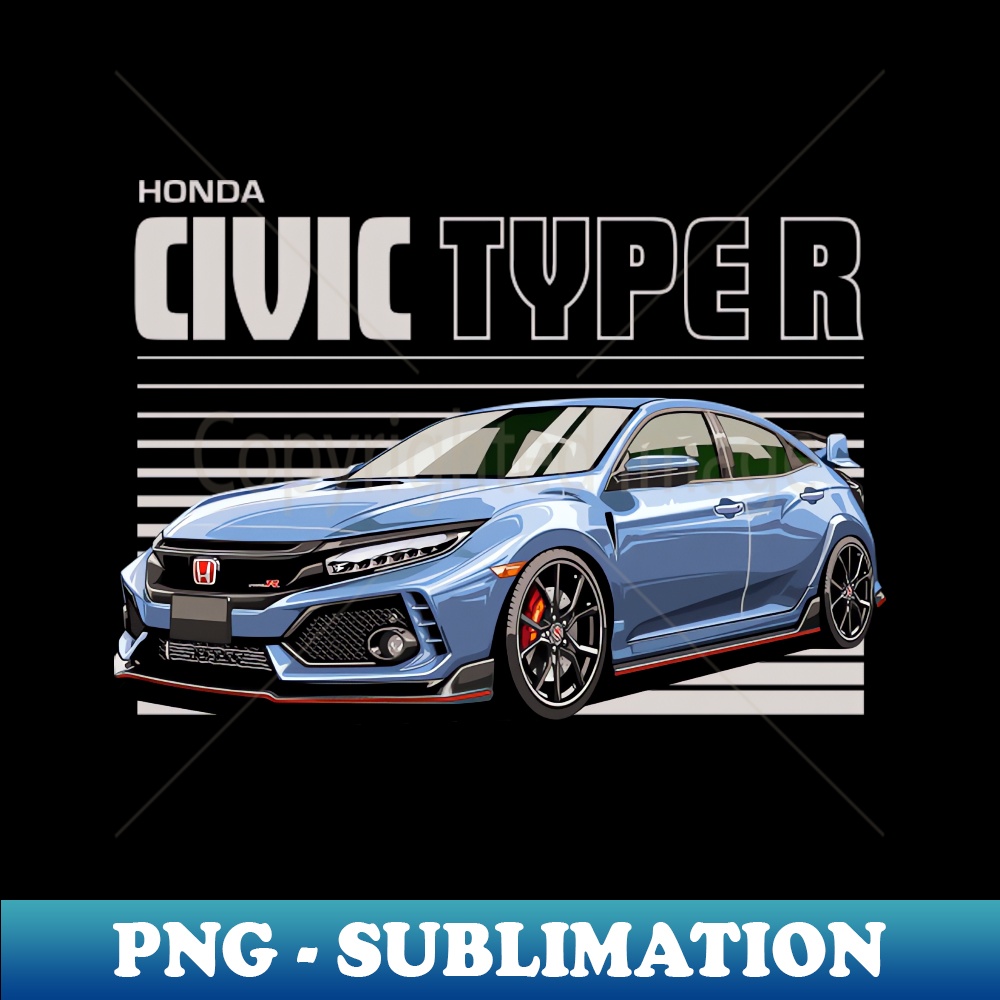 HONDA CIVIC TYPE R - PNG Sublimation Digital Download - Perf | Inspire ...