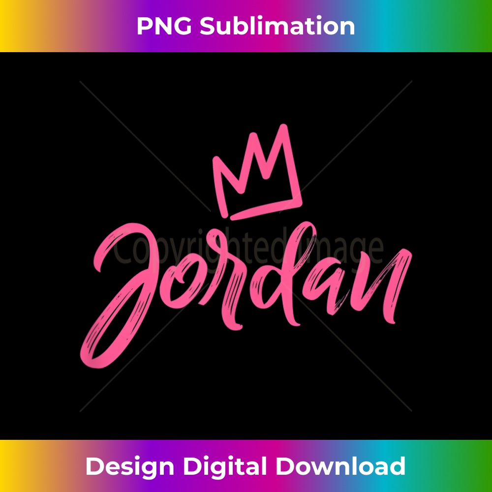 Jordan the Queen Pink Crown & Name for Women Called Jordan | Inspire Uplift