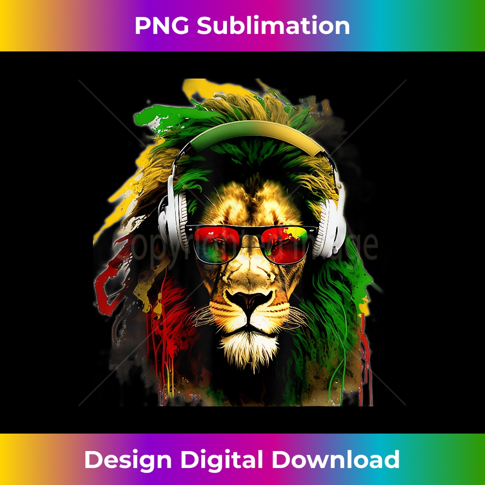 Rasta Lion Stylish Rastafari Design Reggae & Jamaica Vibes - | Inspire ...