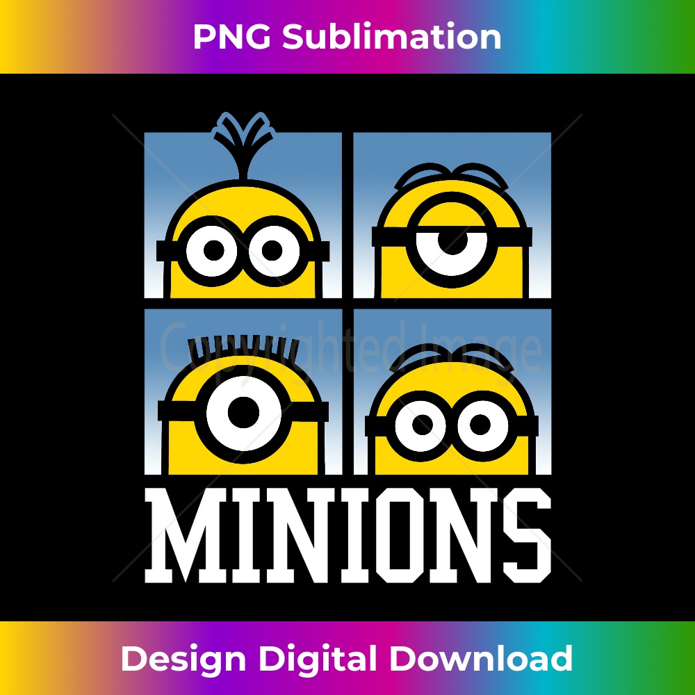 Despicable Me Minions Minions Bust Portrait Grid Logo Long S | Inspire ...