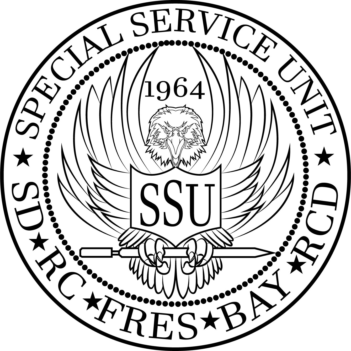 Special Service Unit Sd rc fres Bay rcd Badge Vector Digital | Inspire ...