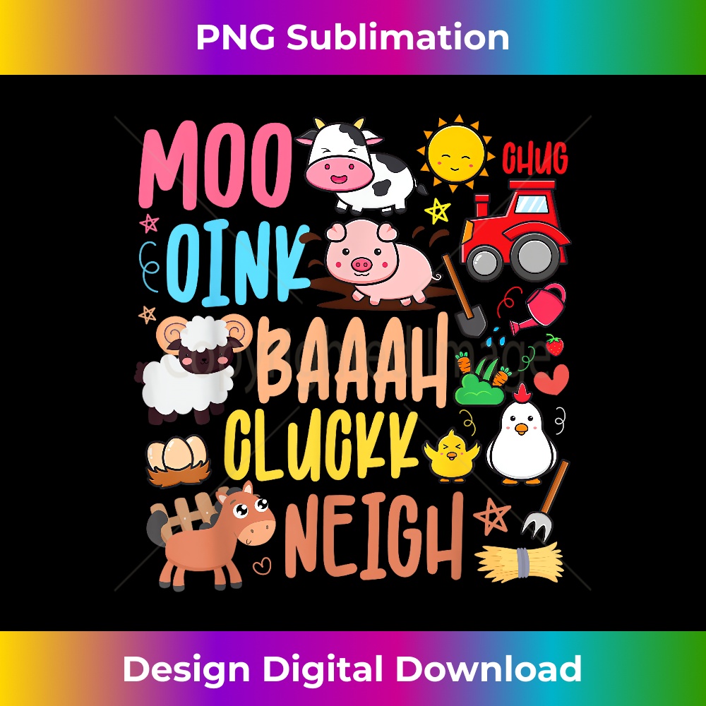 Farm Animals Sounds Oink Baa Neigh Cluck Moo Toddler Farmer - Inspire ...