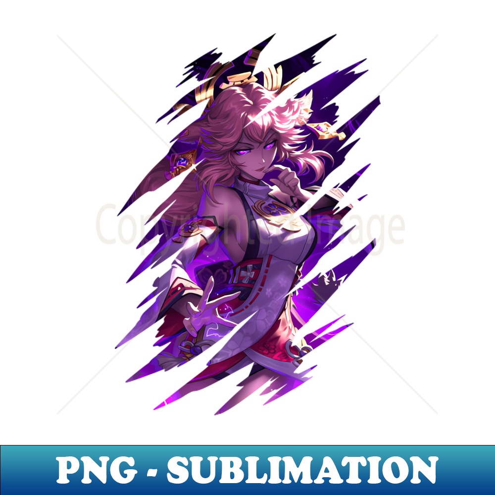 Genshin Impact Yae Miko - Instant Sublimation Digital Downlo - Inspire ...