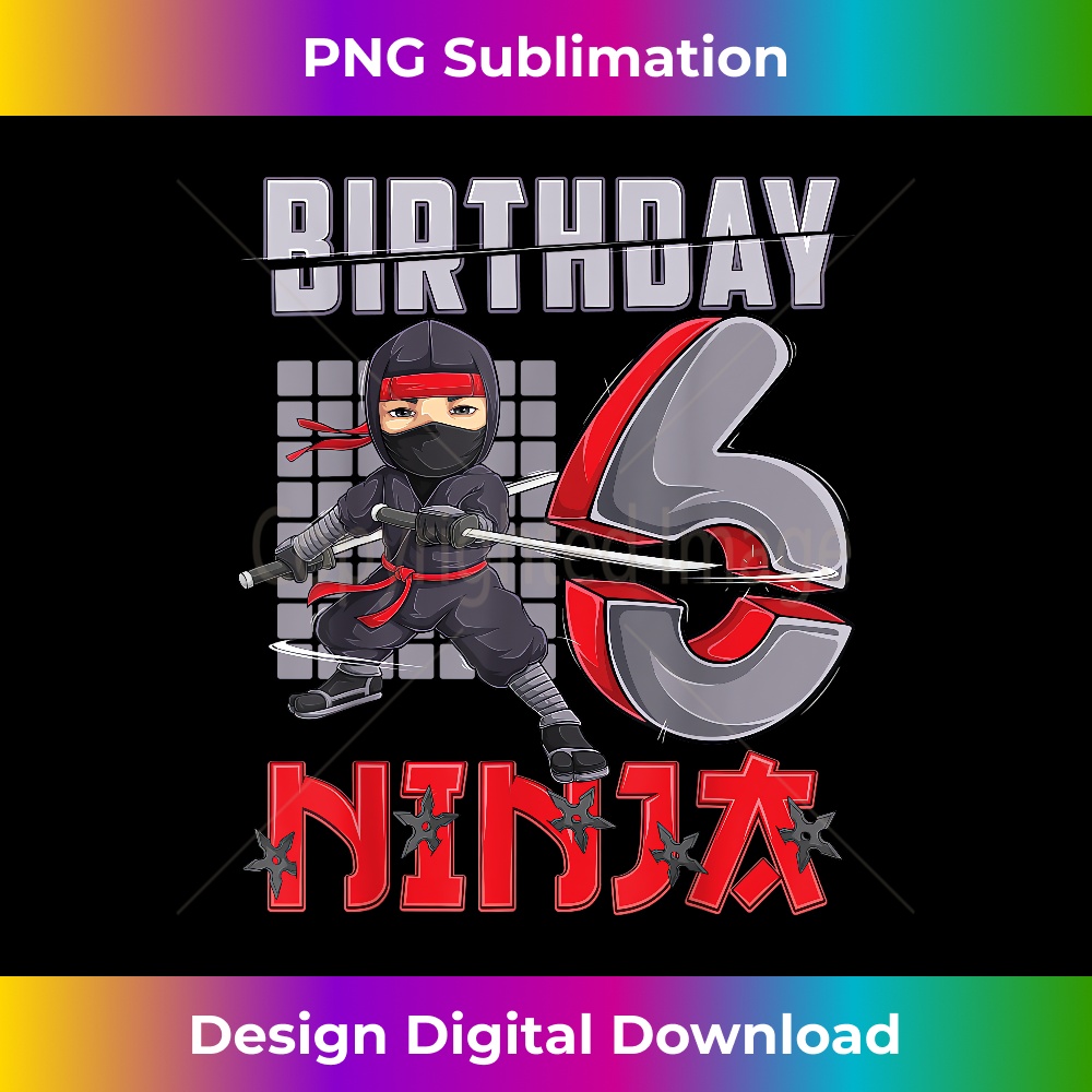 6 Year Old Ninja Birthday Boy 6th Birthday Ninja Party kids | Inspire ...