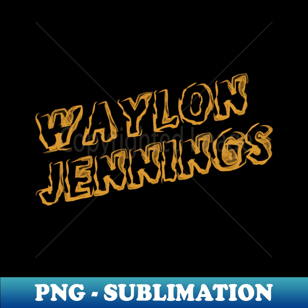Waylon Jennings - Retro PNG Sublimation Digital Download - A | Inspire ...