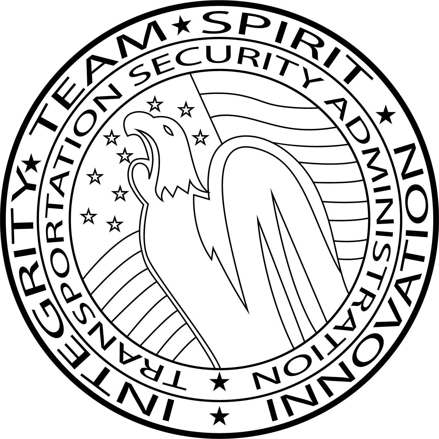 Transportation Security Administration Seal, Badge, Custom, | Inspire ...