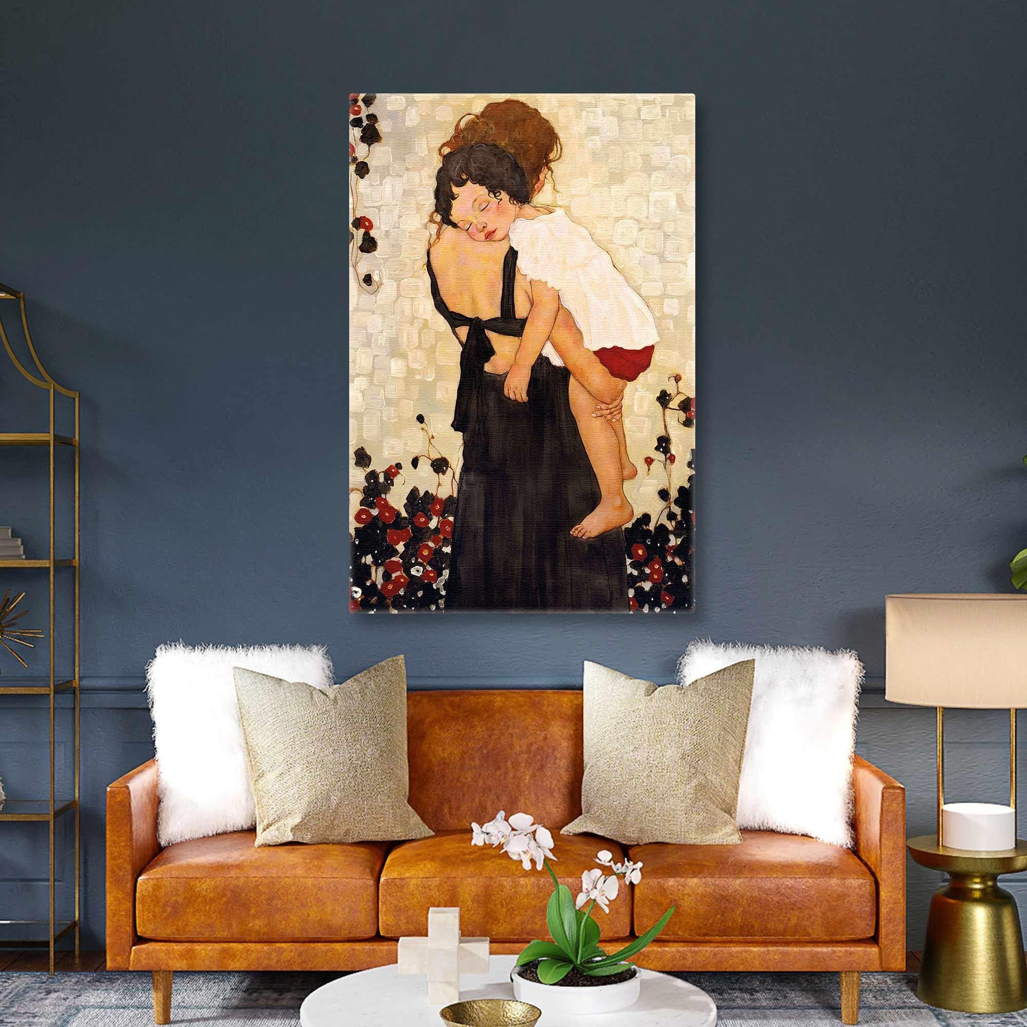 Famous Painter Gustav Klimt Mother and Hugging Child Roll Up | Inspire ...