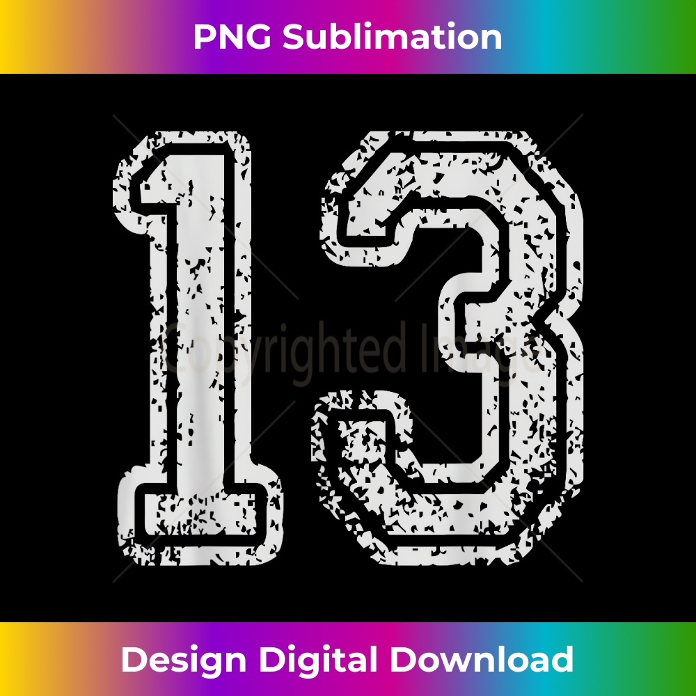 Team Jersey Uniforms Number 13 Thirteen School Sports Bdays | Inspire ...