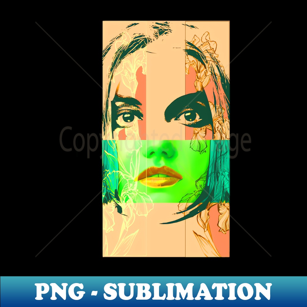 collage design with face - Modern Sublimation PNG File - Per | Inspire ...