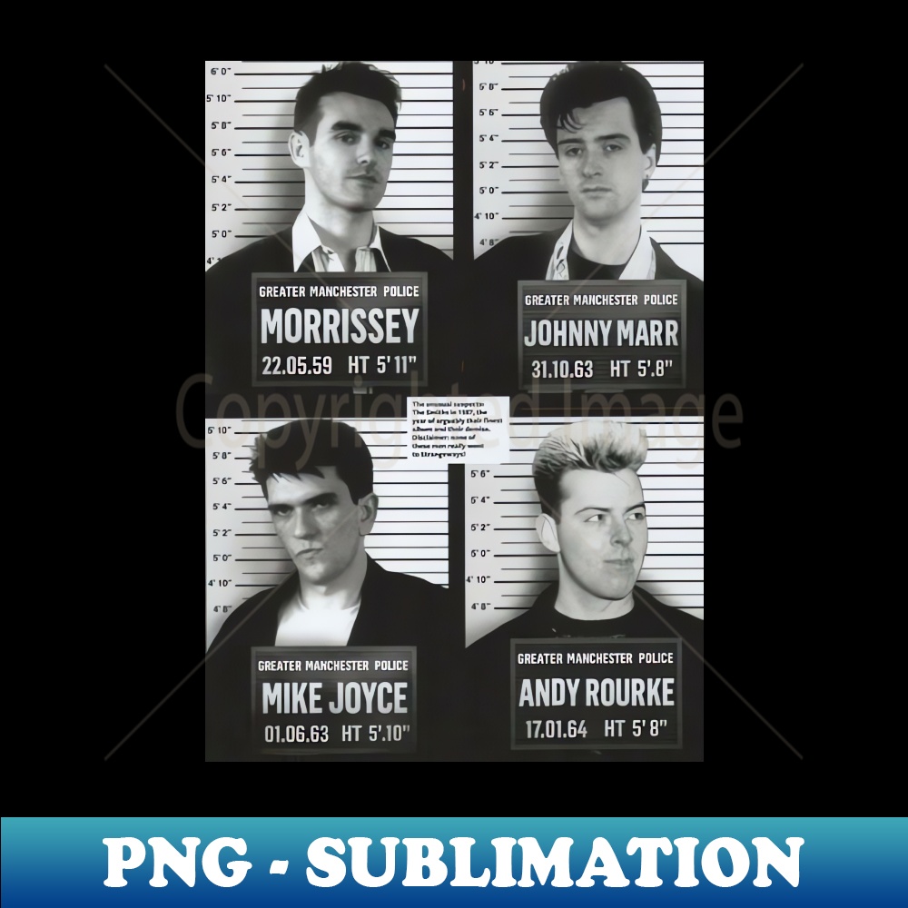 The Smiths 1982 - PNG Transparent Digital Download File for - Inspire ...