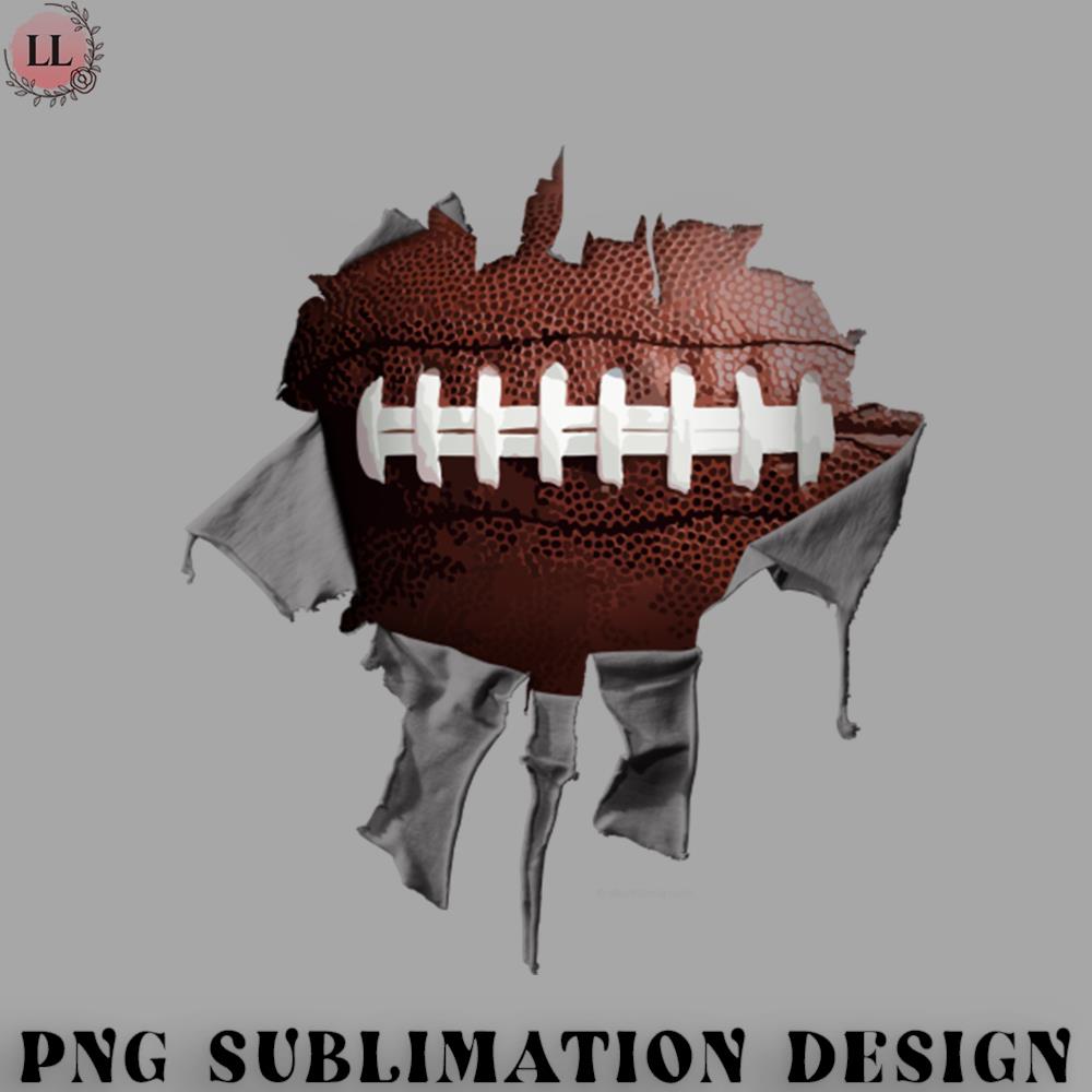 Football PNG Shredded Ripped and Torn Football | Inspire Uplift