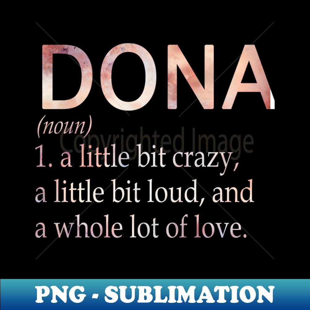 Dona Girl Name Definition - Instant PNG Sublimation Download | Inspire ...
