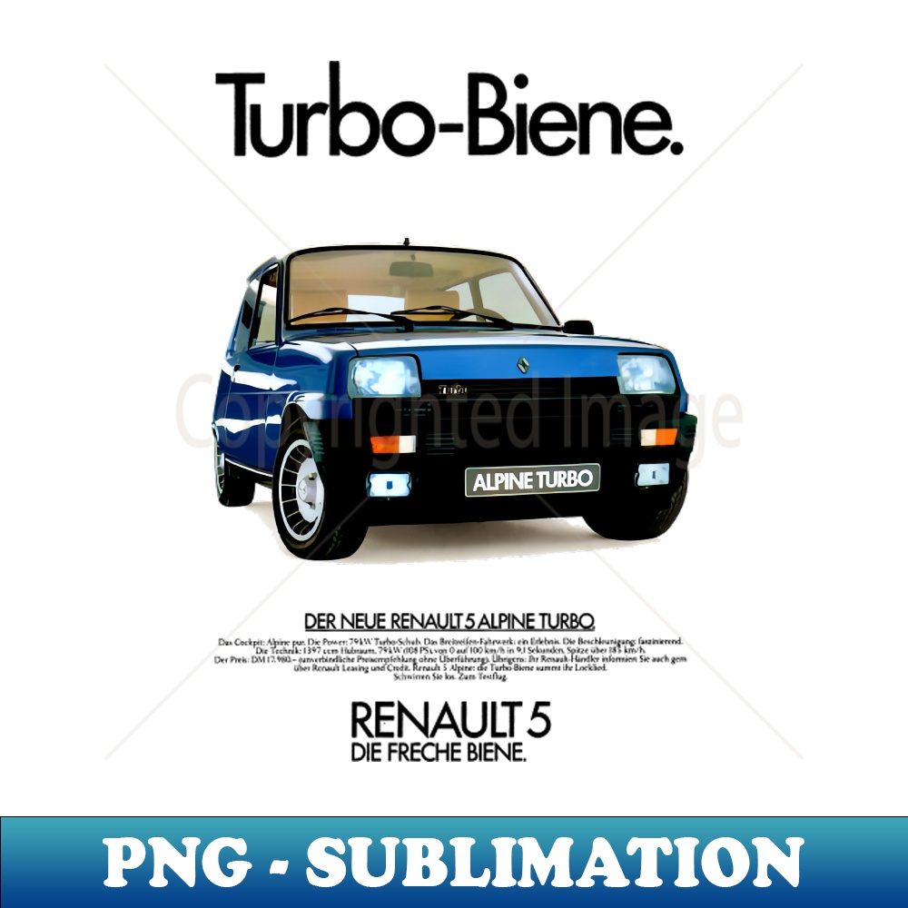 RENAULT 5 TURBO - advert - Instant Sublimation Digital Downl | Inspire ...