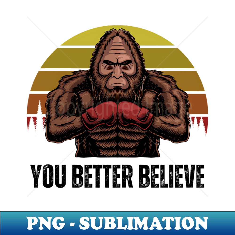 Funny bigfoot boxing you better believe t-shirt - Special Ed | Inspire ...