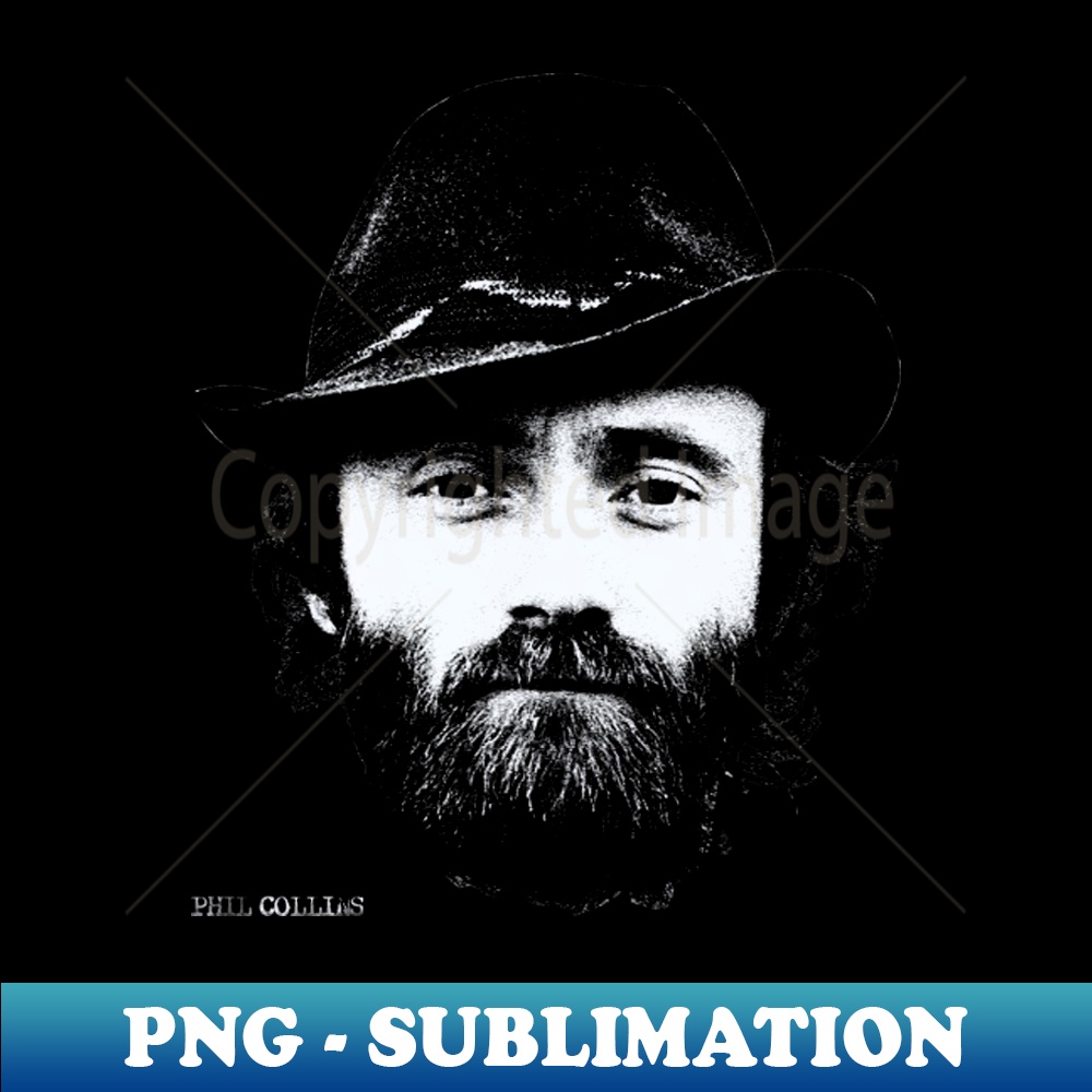 Retro Portrait phil collins - PNG Transparent Sublimation De | Inspire ...