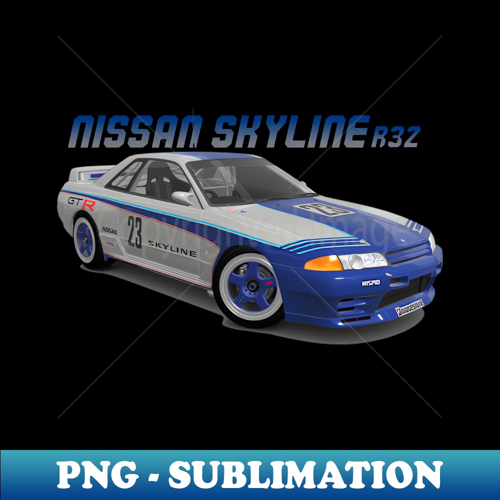 Nissan Skyline GT-R R32 - Aesthetic Sublimation Digital File | Inspire ...