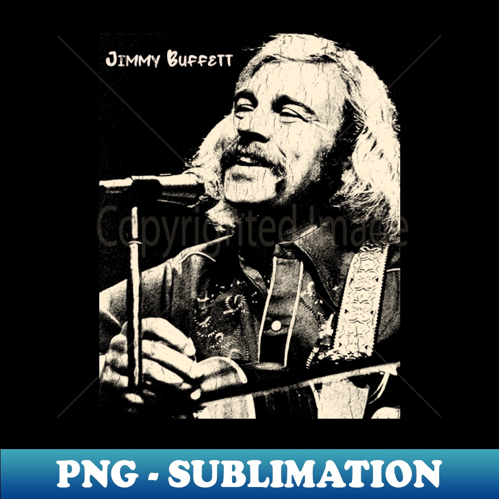 Jimmy Buffett Retro - PNG Transparent Digital Download File | Inspire ...