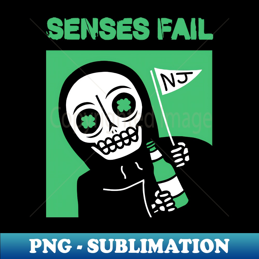 Senses fail skull - Artistic Sublimation Digital File - Perf | Inspire ...