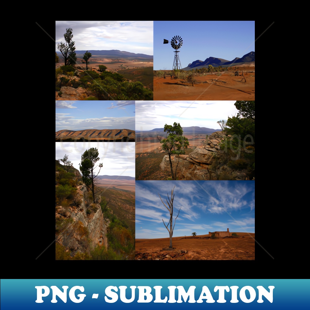 Australian Outback Collage - PNG Transparent Sublimation Des | Inspire ...