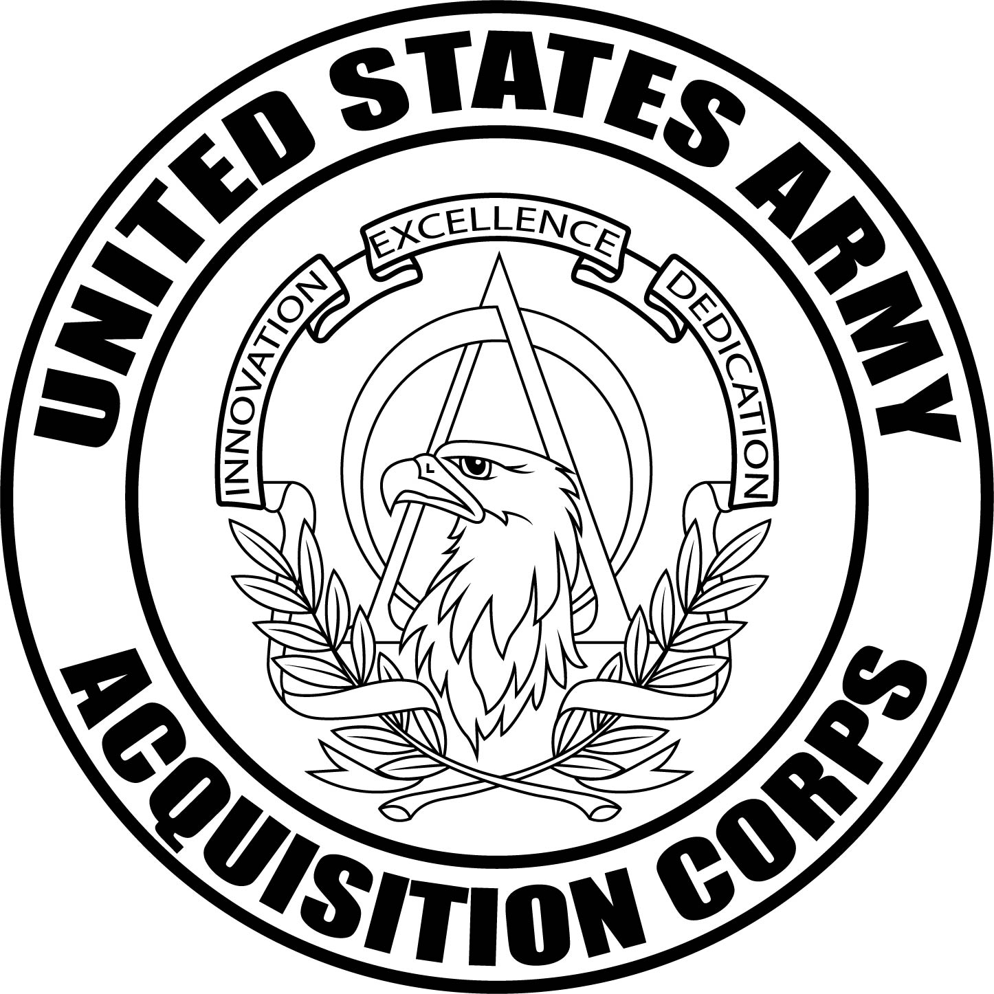 US ARMY ACQUISITION CORPS PATCH EMBLEM VECTOR FILE SVG DXF E | Inspire ...