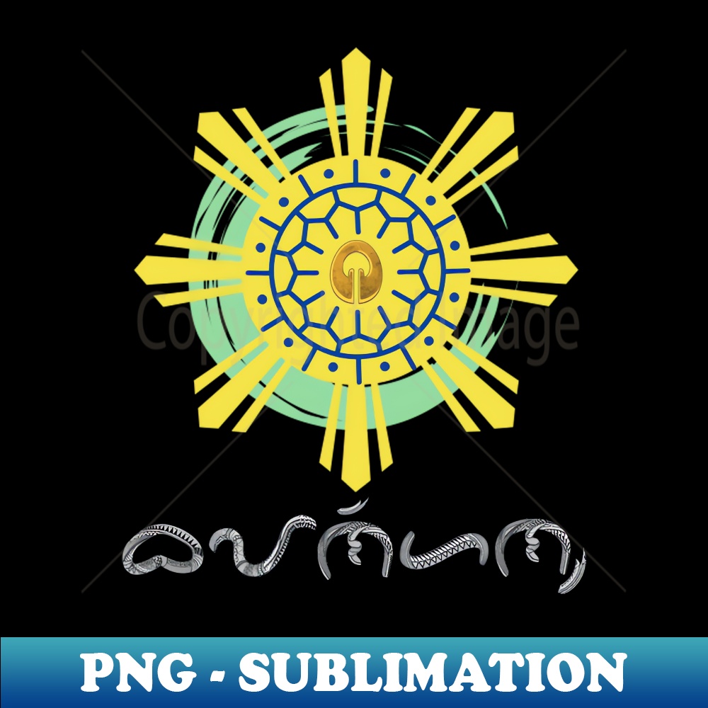 Philippine Sun with Ling-ling-O Amulet Baybayin word Bayani | Inspire ...