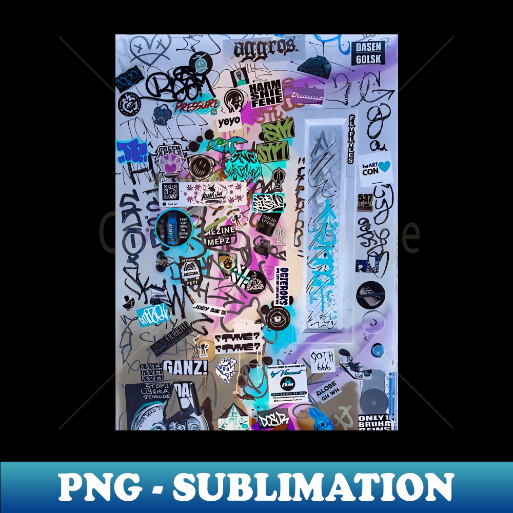 Stickers Style Urban Graffiti Tags Street NYC - Retro PNG Su | Inspire ...