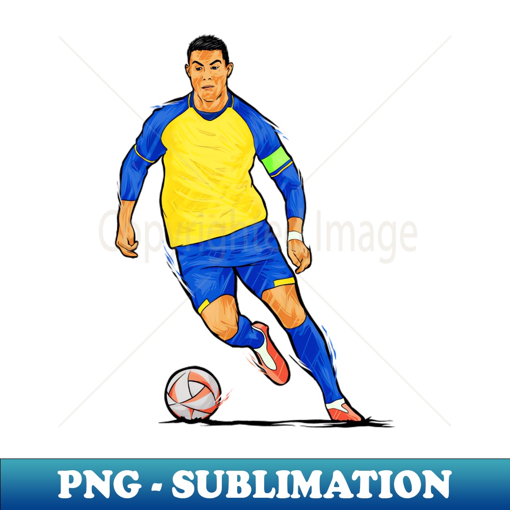 Cristiano Ronaldo Artwork - Aesthetic Sublimation Digital Fi | Inspire Uplift
