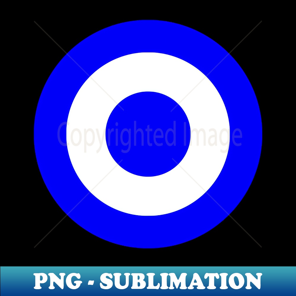 Blue and White Roundel - Modern Sublimation PNG File - Creat | Inspire ...