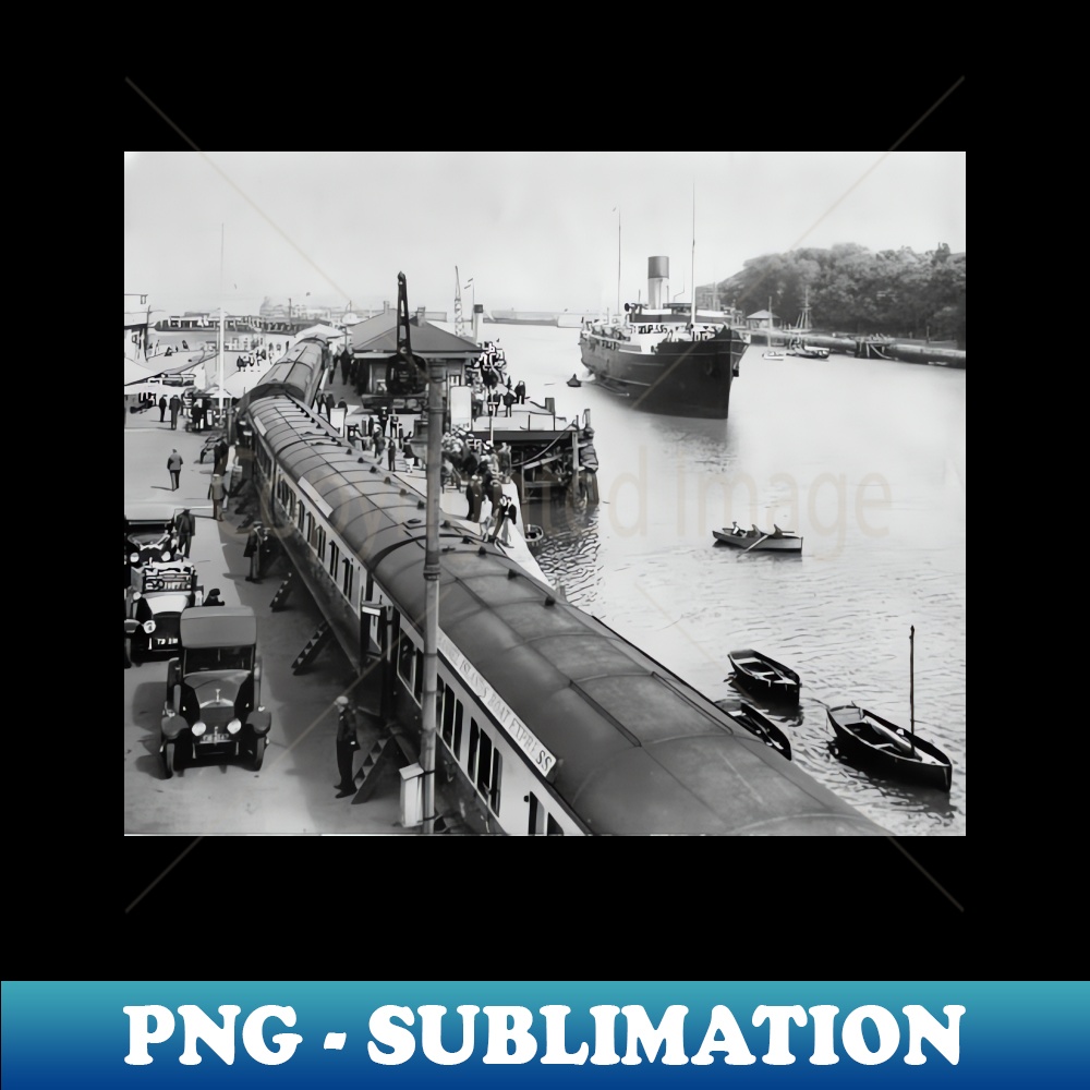 Boat Train at Weymouth Docks August 1929 - PNG Transparent S | Inspire ...