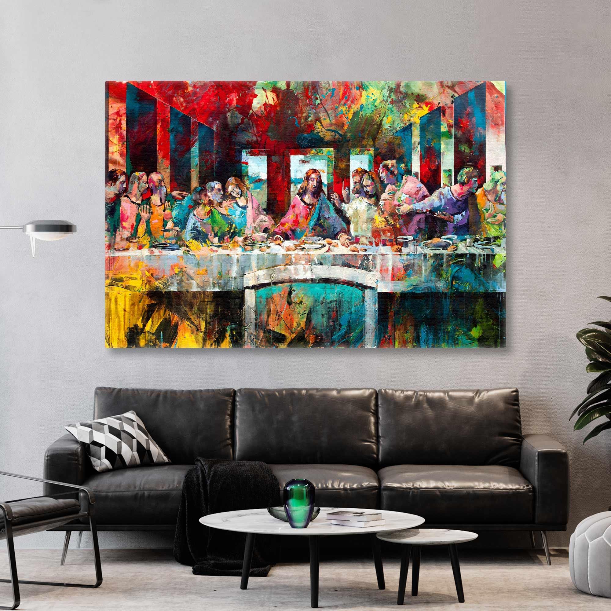 Last Supper Painting Reproduction Leonardo Da Vinci Famous P | Inspire ...
