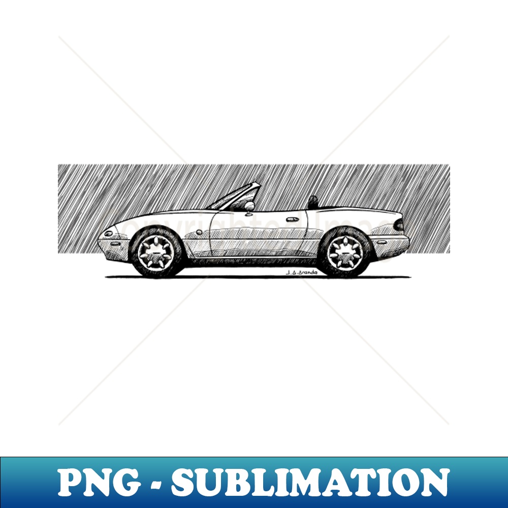Handmade pen drawing of the Japanese roadster NA - Instant S | Inspire ...