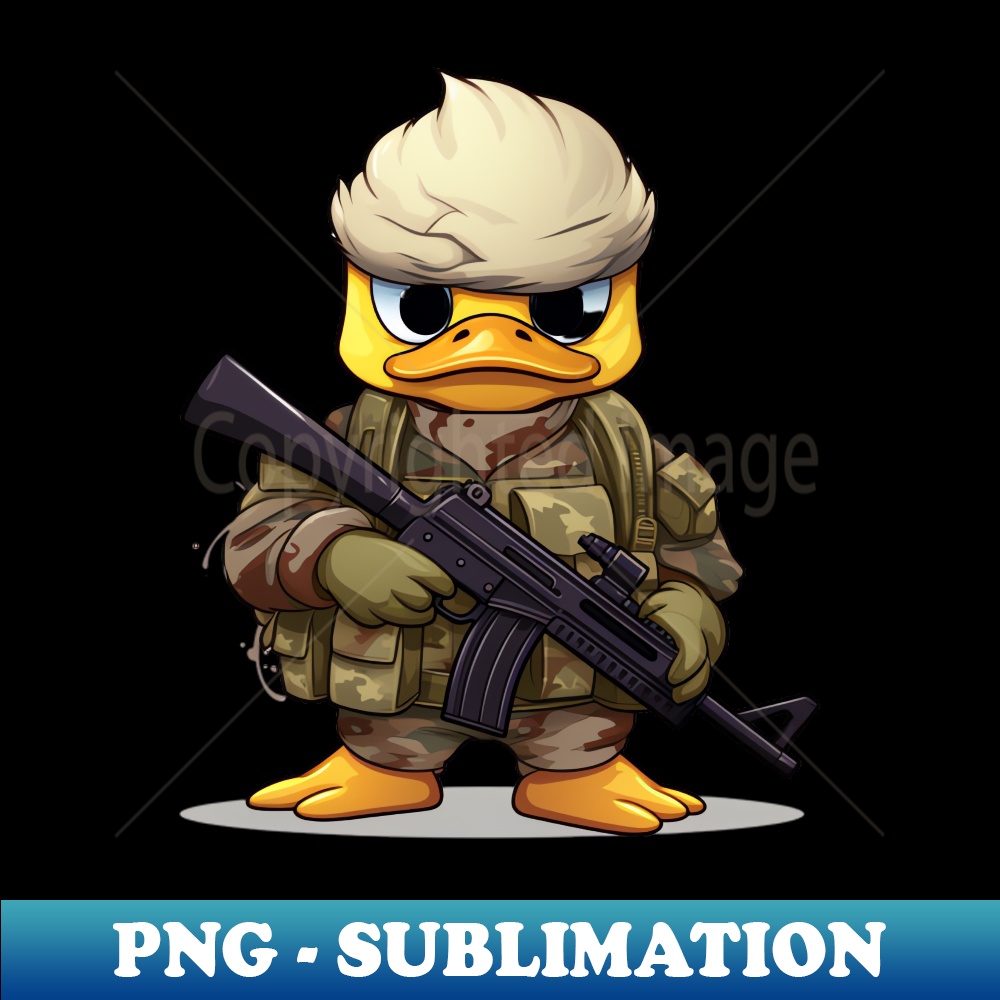 Duck military - PNG Transparent Sublimation Design - Transfo | Inspire ...