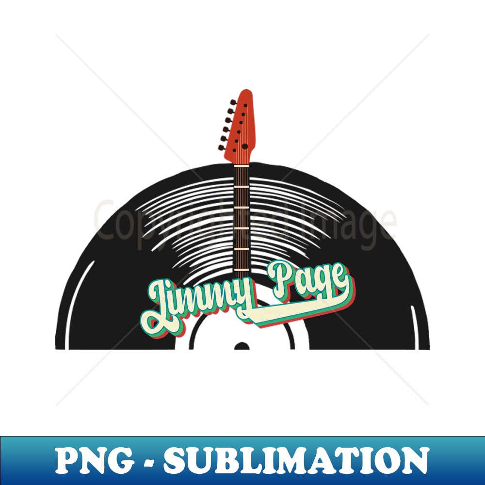 Guitar - jimmy page - PNG Transparent Sublimation Design - P | Inspire ...
