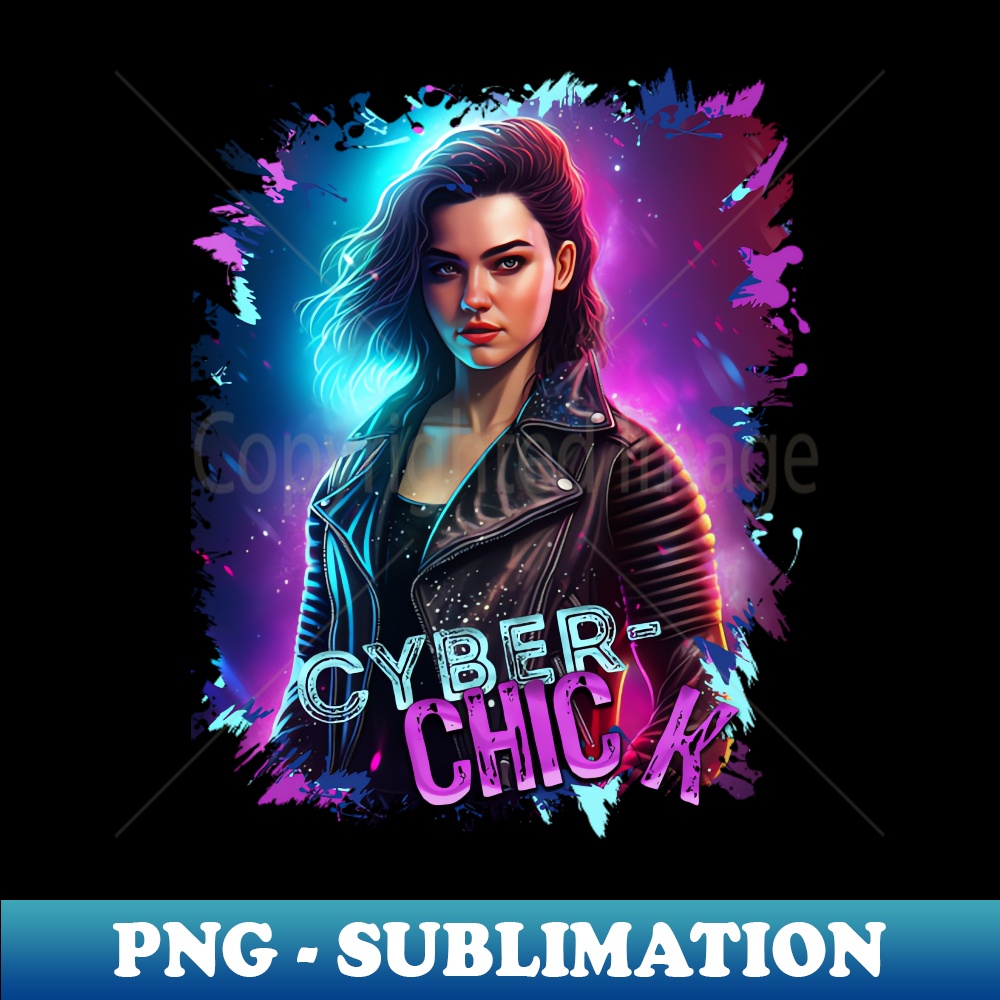 Cyber-Chic k - sci fi funky design - High-Quality PNG Sublim | Inspire ...