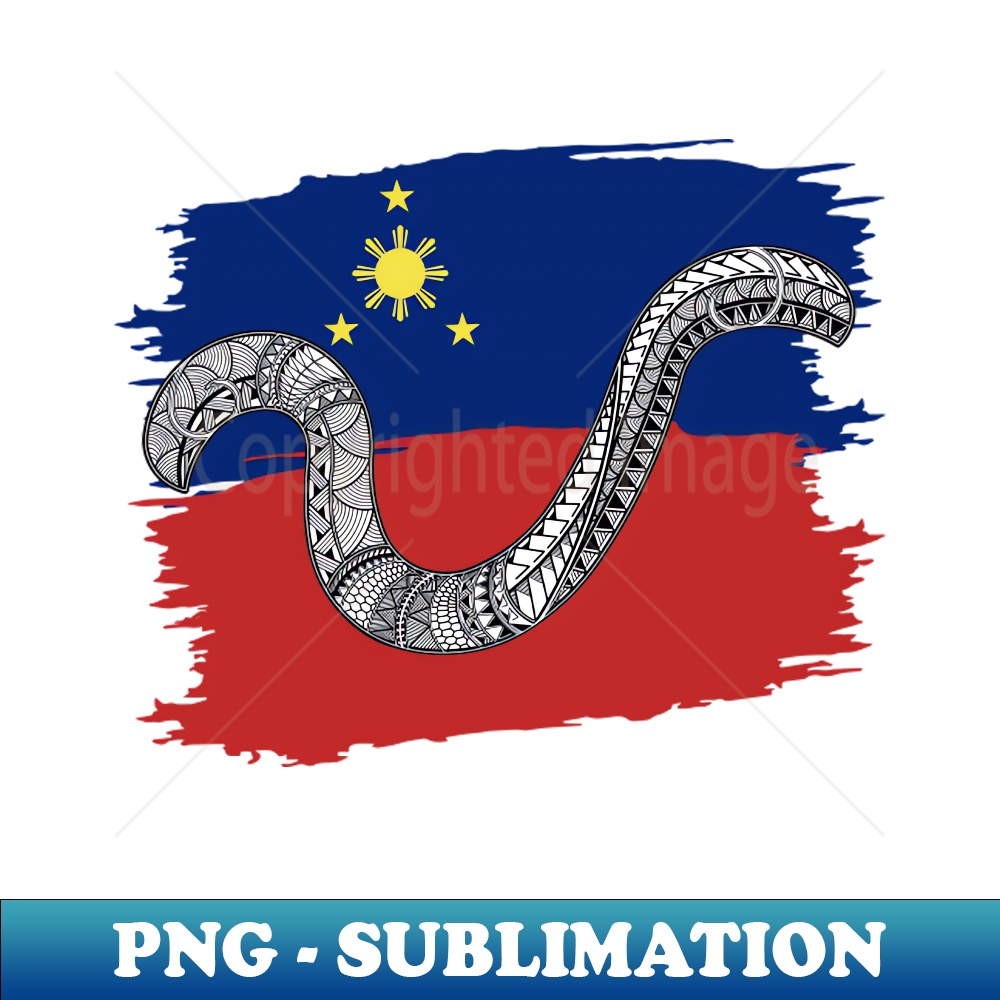 Philippine Flag Tribal line Art Baybayin word YA - PNG Subl | Inspire ...