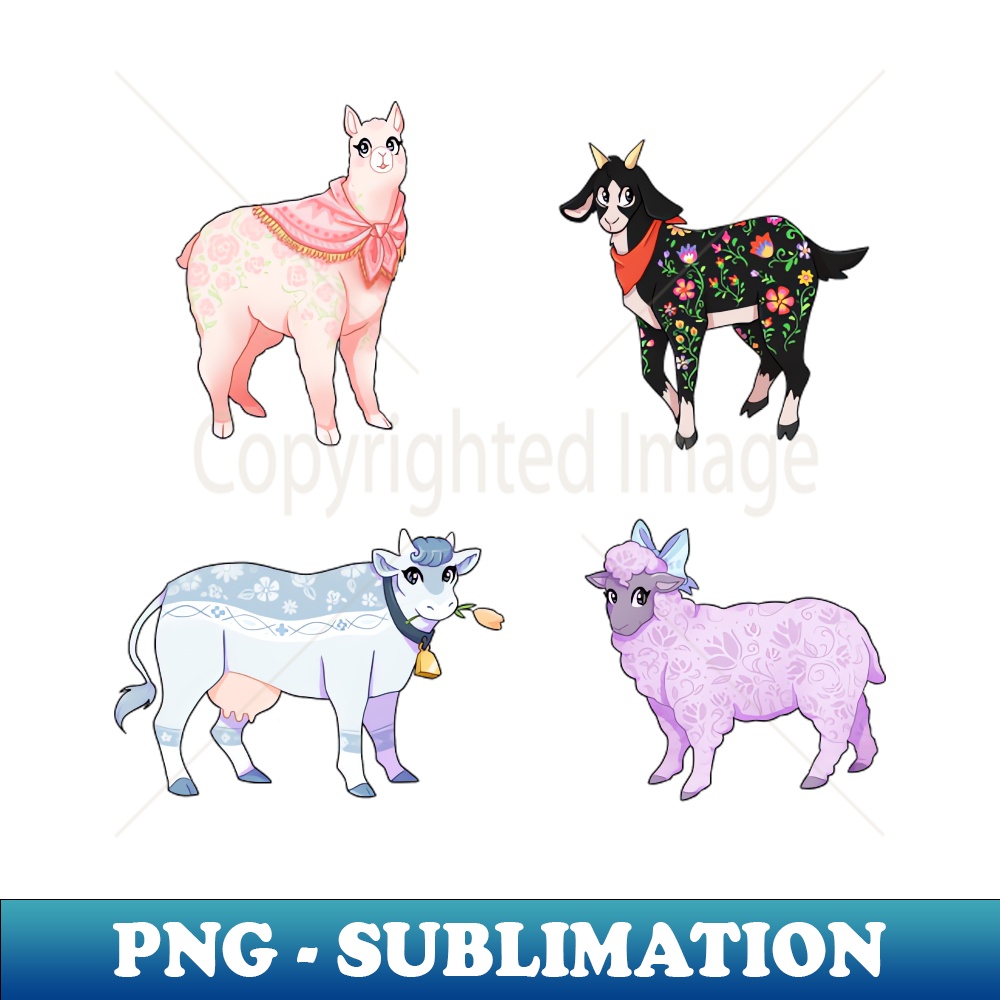 Flower Critters - Premium Sublimation Digital Download - Enh - Inspire ...