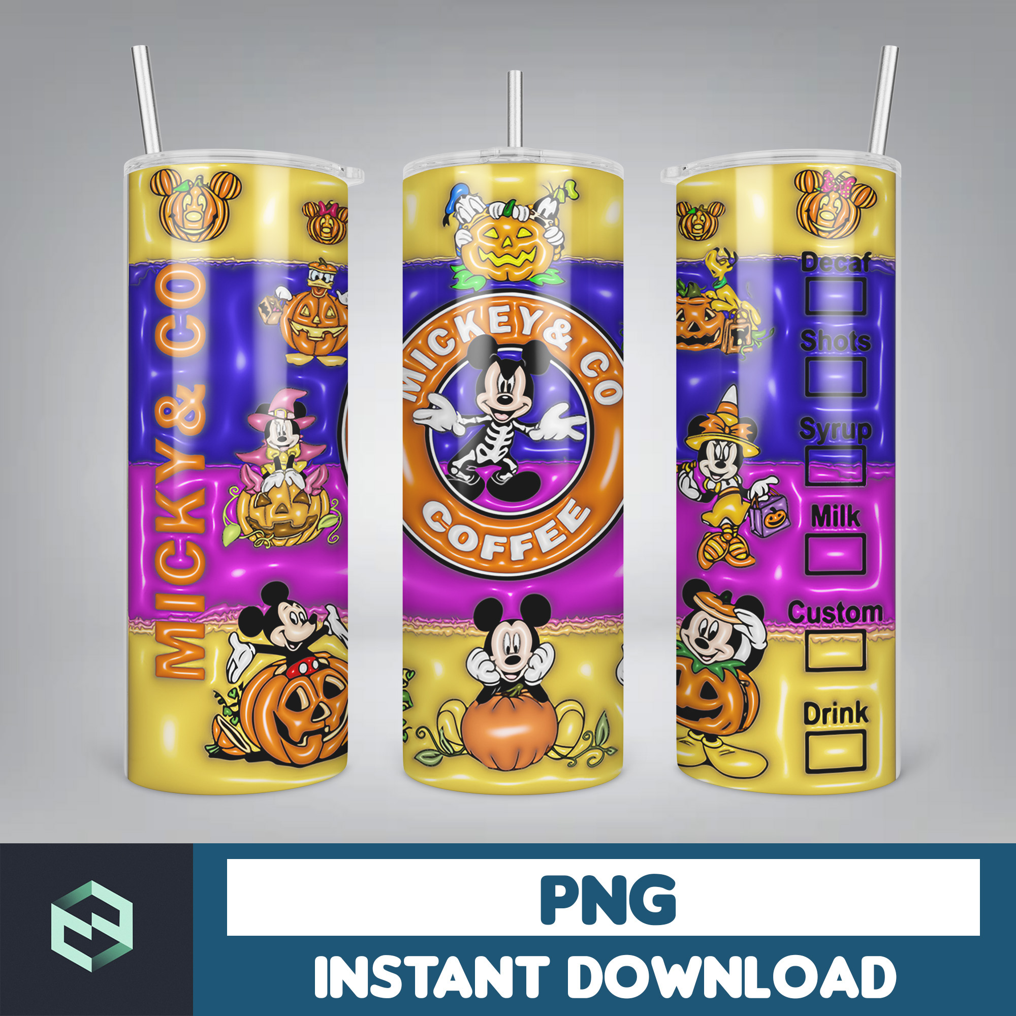 3D Design Tumbler Inflated Sublimation Tumbler Design Downlo - Inspire ...