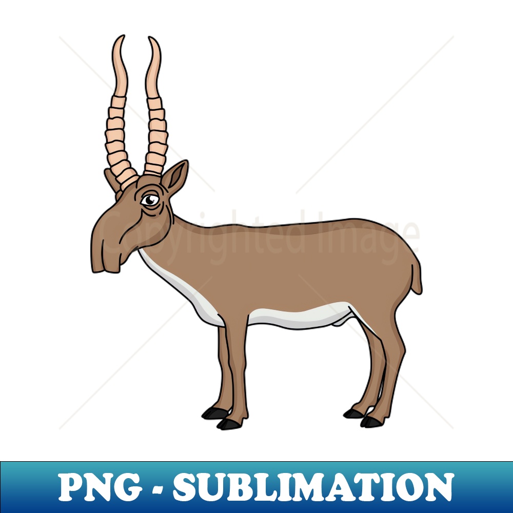 Saiga antelope cartoon illustration - Digital Sublimation Do - Inspire ...