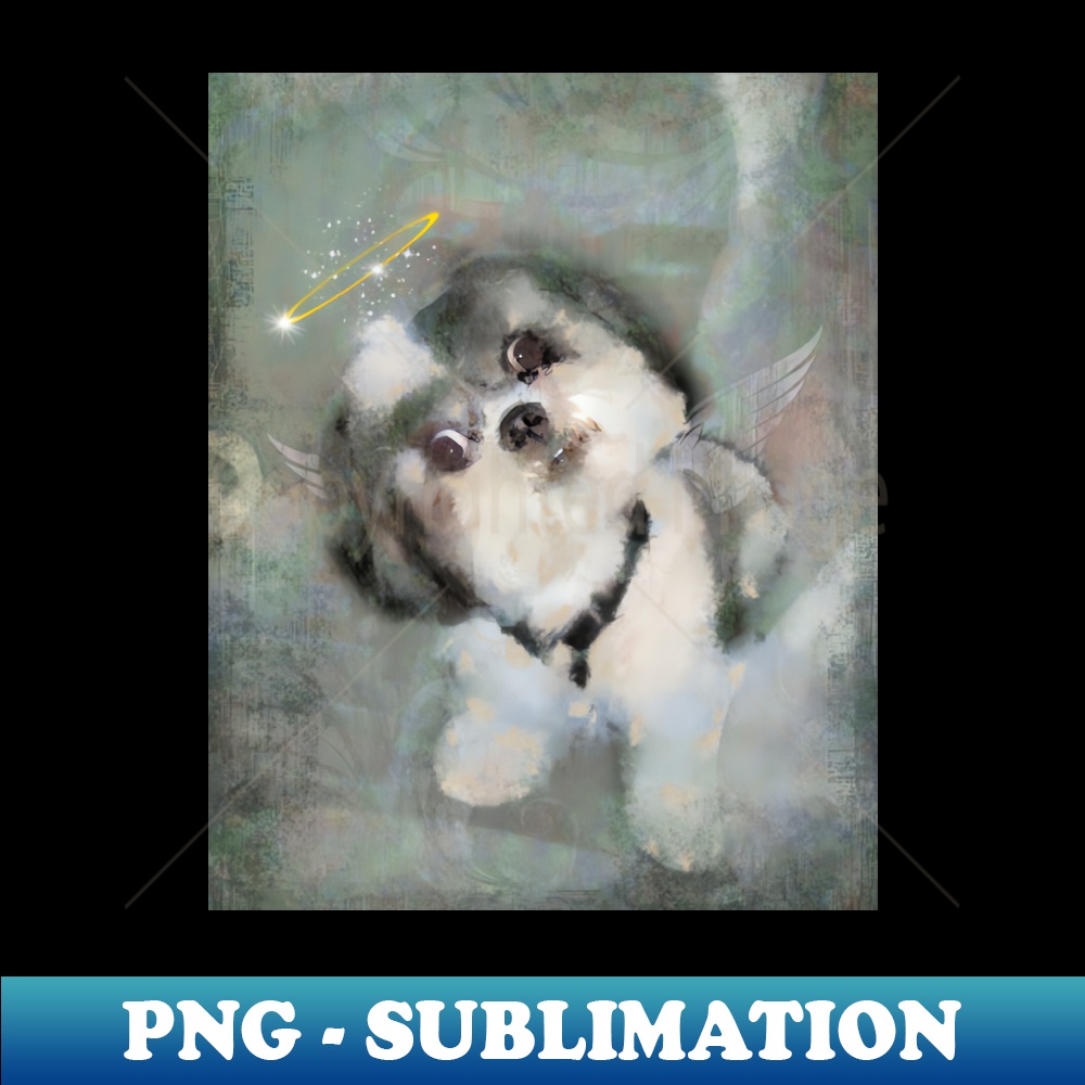 Shih Tzu Angel Dog With Wings And A Halo - Artistic Sublimat | Inspire ...