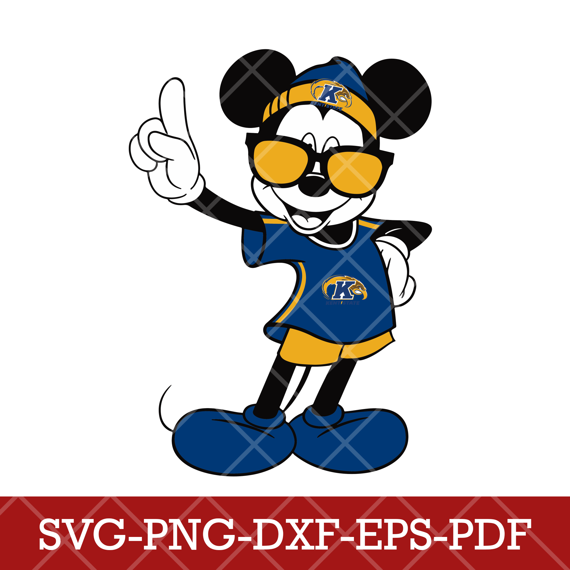 Kent State Golden Flashes_mickey NCAA 2,SVG,DXF,EPS,PNG,digi - Inspire ...