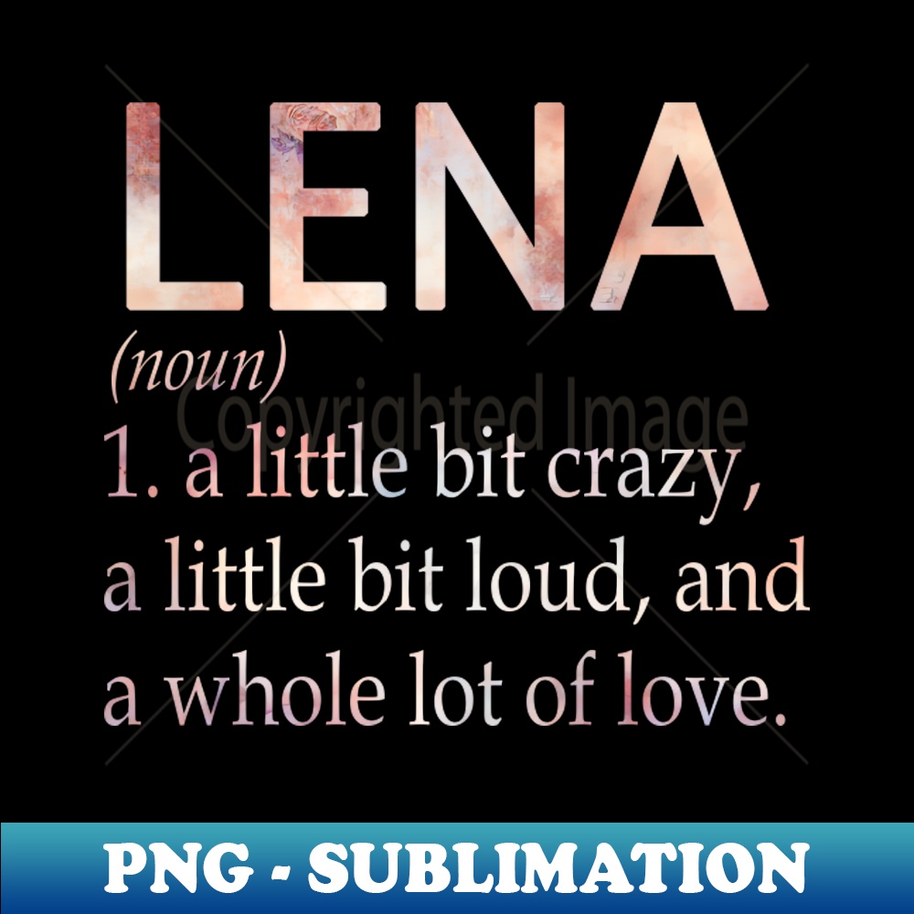 Lena Girl Name Definition - Instant Sublimation Digital Down | Inspire ...
