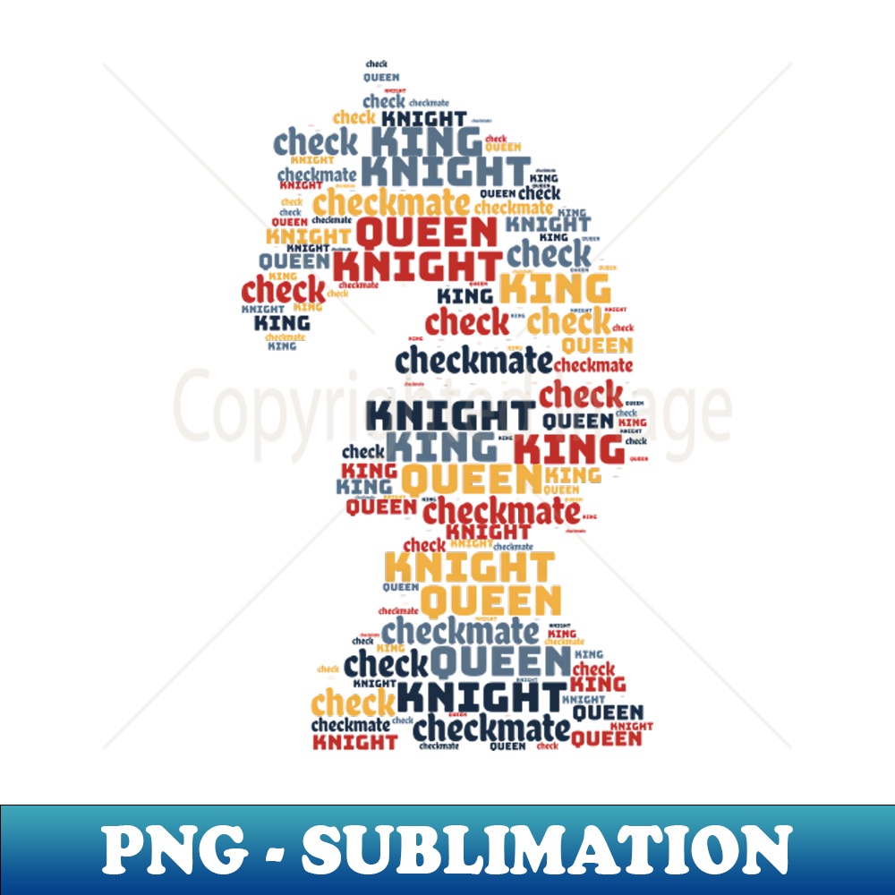 Word Cloud art Chess knight pawn for chess players - Sublima - Inspire ...