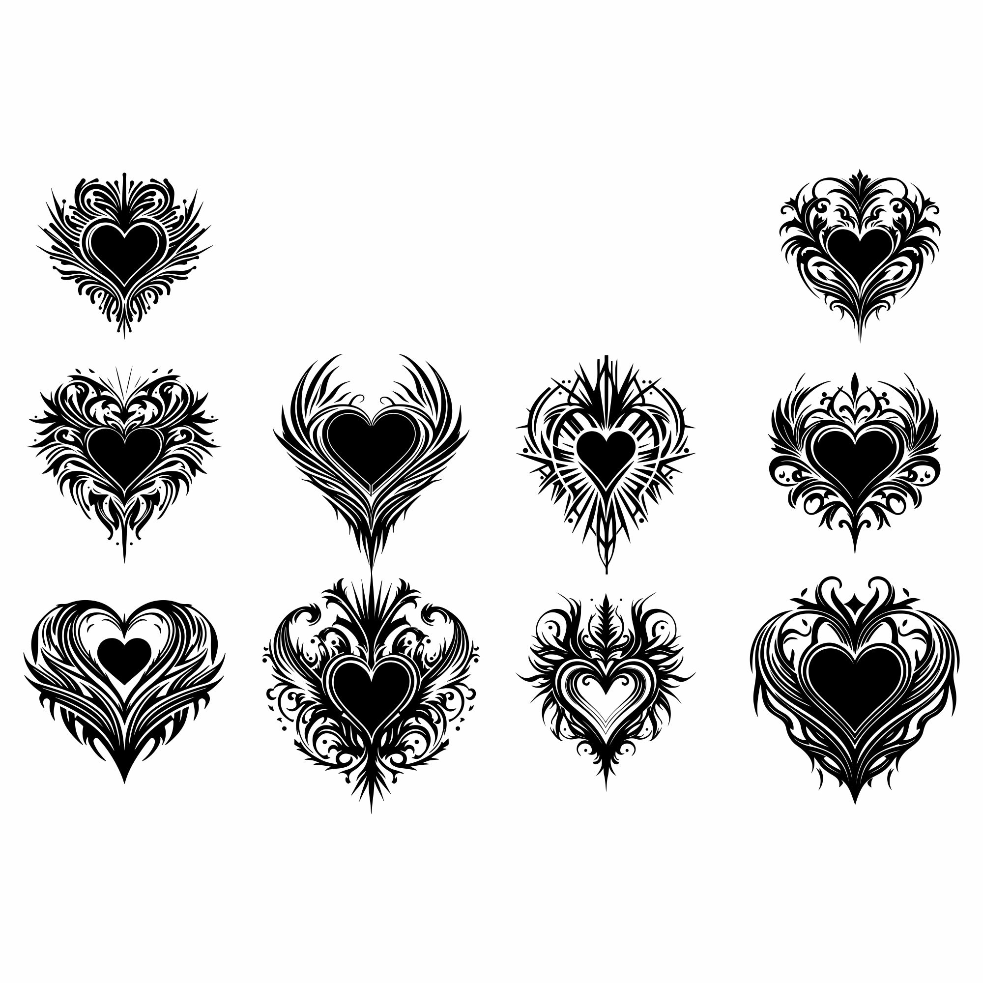 HEART SVG BUNDLE, Heart Vector, Heart Shape Svg, Heart SVG, | Inspire ...