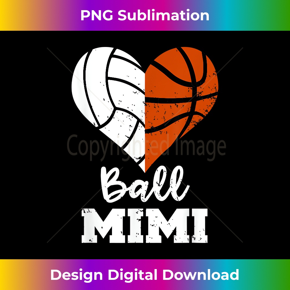 Ball Mimi Funny Volleyball Basketball Heart - Sublimation-Op - Inspire ...